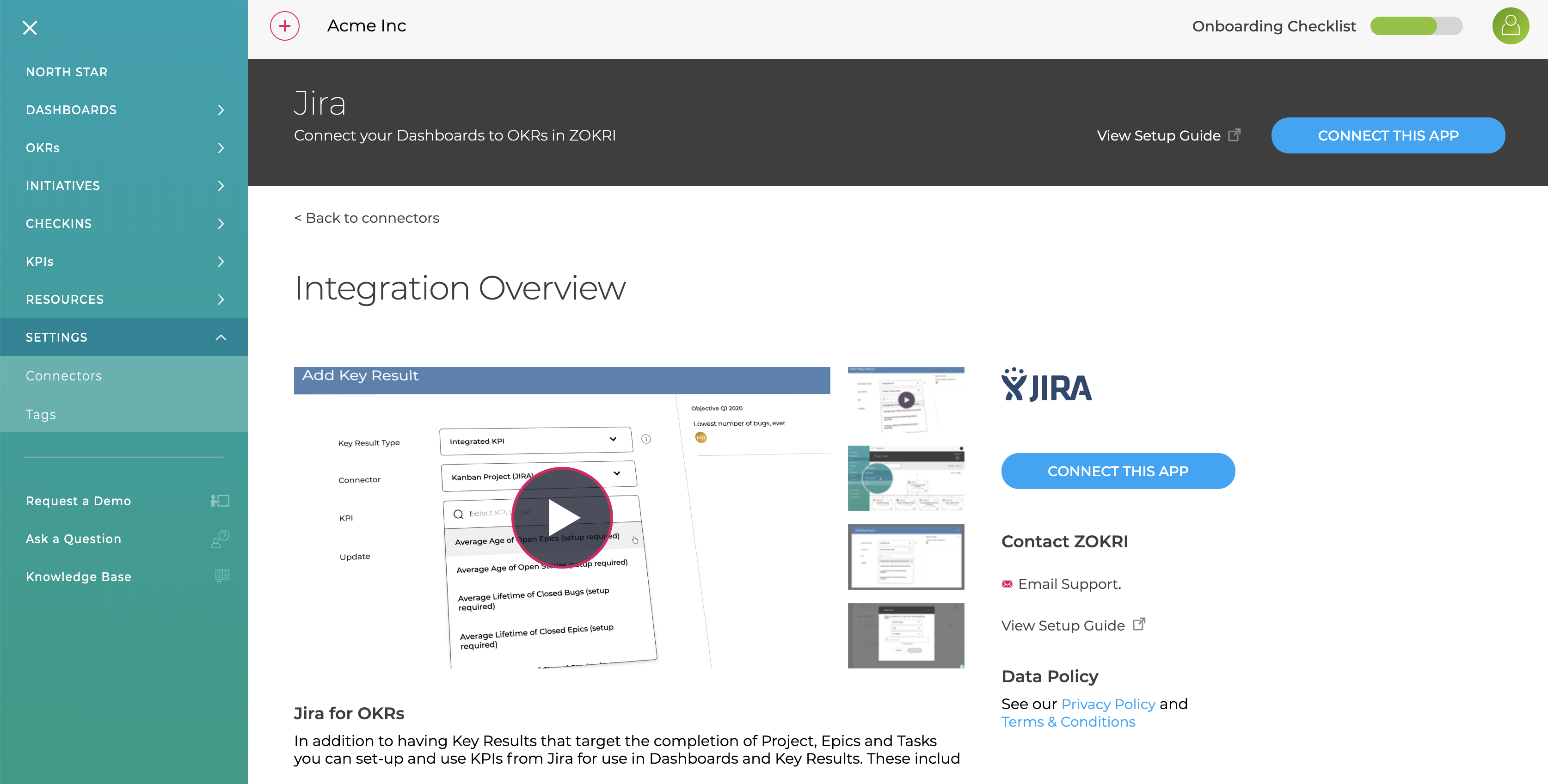 Connecting to JIRA for KPIs – ZOKRI