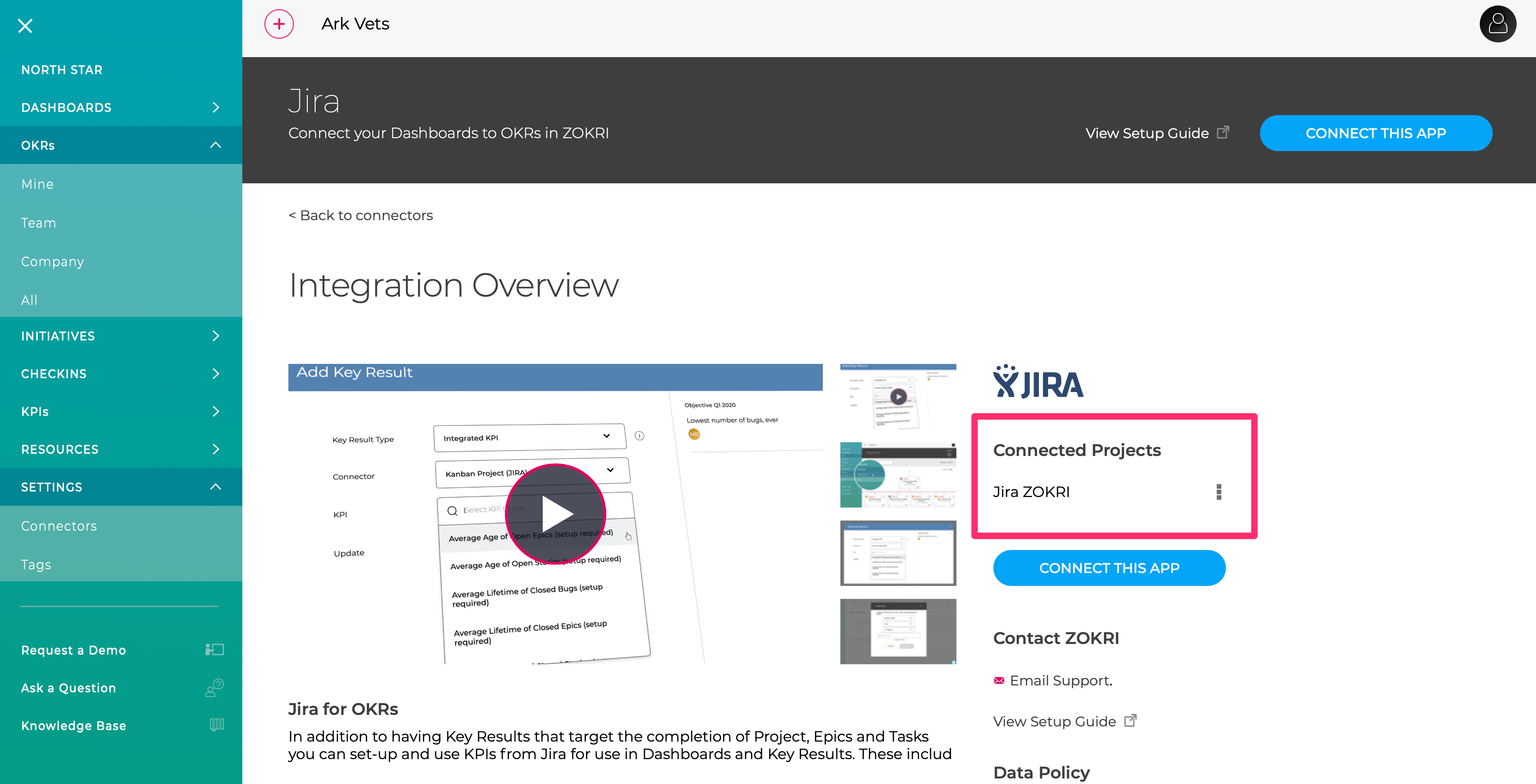 Connecting to JIRA for KPIs – ZOKRI