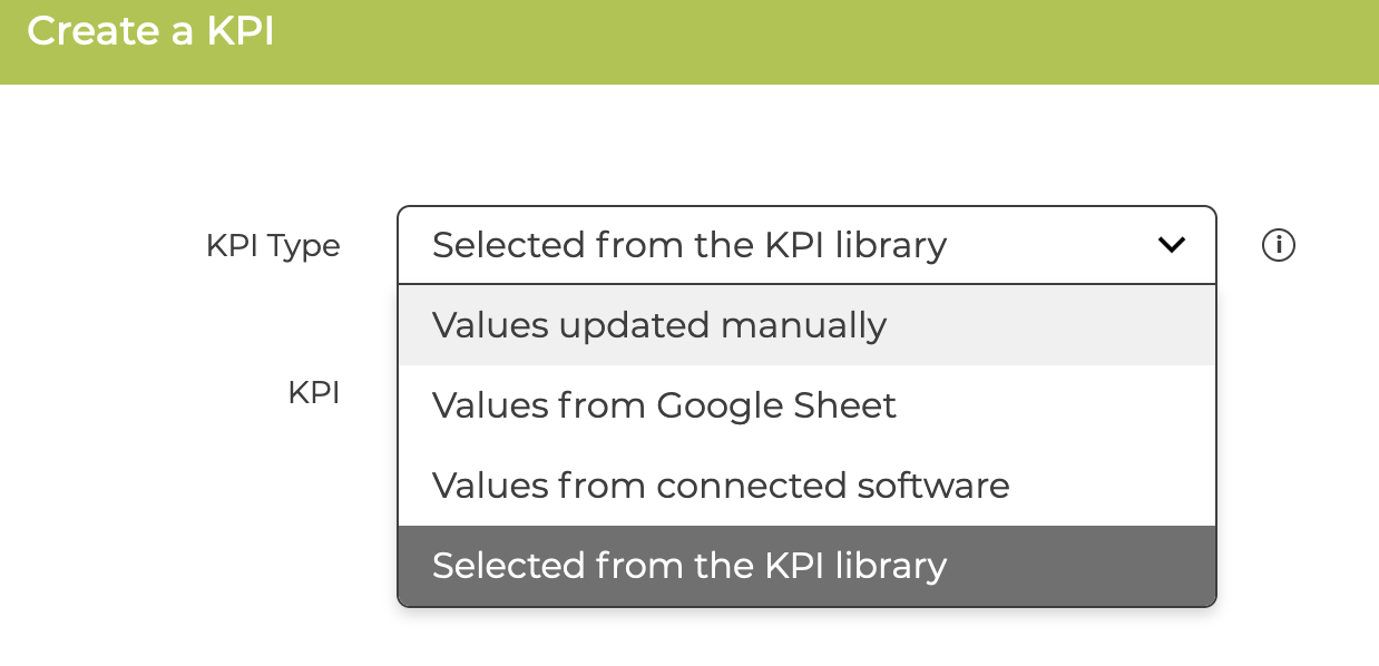 Creating a KPI from the Resource Library – ZOKRI